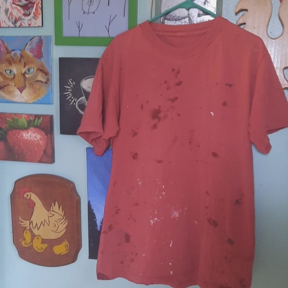 Shirts | Paint Splattered Tshirt | Poshmark